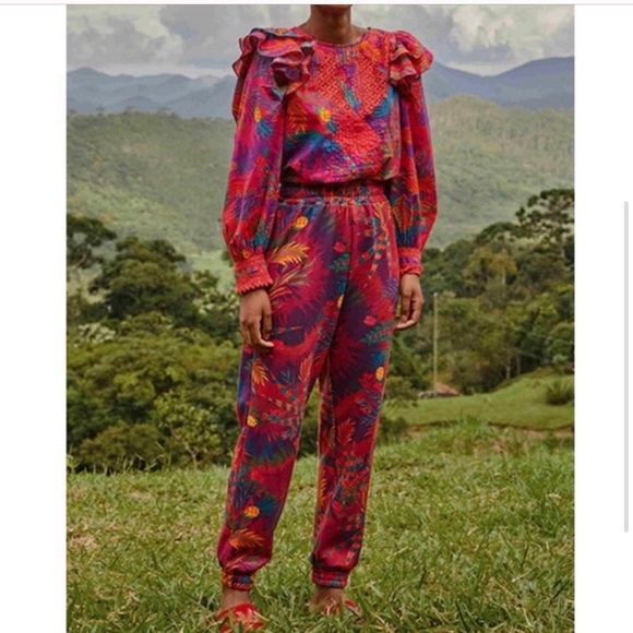 FARM Rio | Pants & Jumpsuits | Farm Rio Tie Dye Forest Jogger Pants ...
